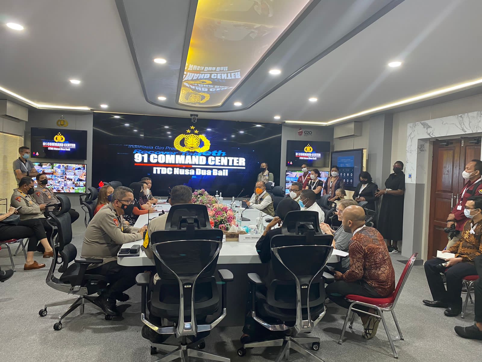 Pantau Keamanan via 91 Command Center Polri ITDC, PBB Beri Apresiasi ...