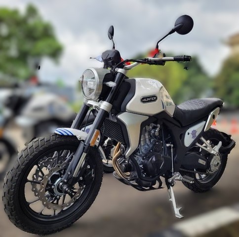 Bocoran Motor Hunter Scrambler SK500 Untuk Ujian SIM C1 - KORLANTAS POLRI