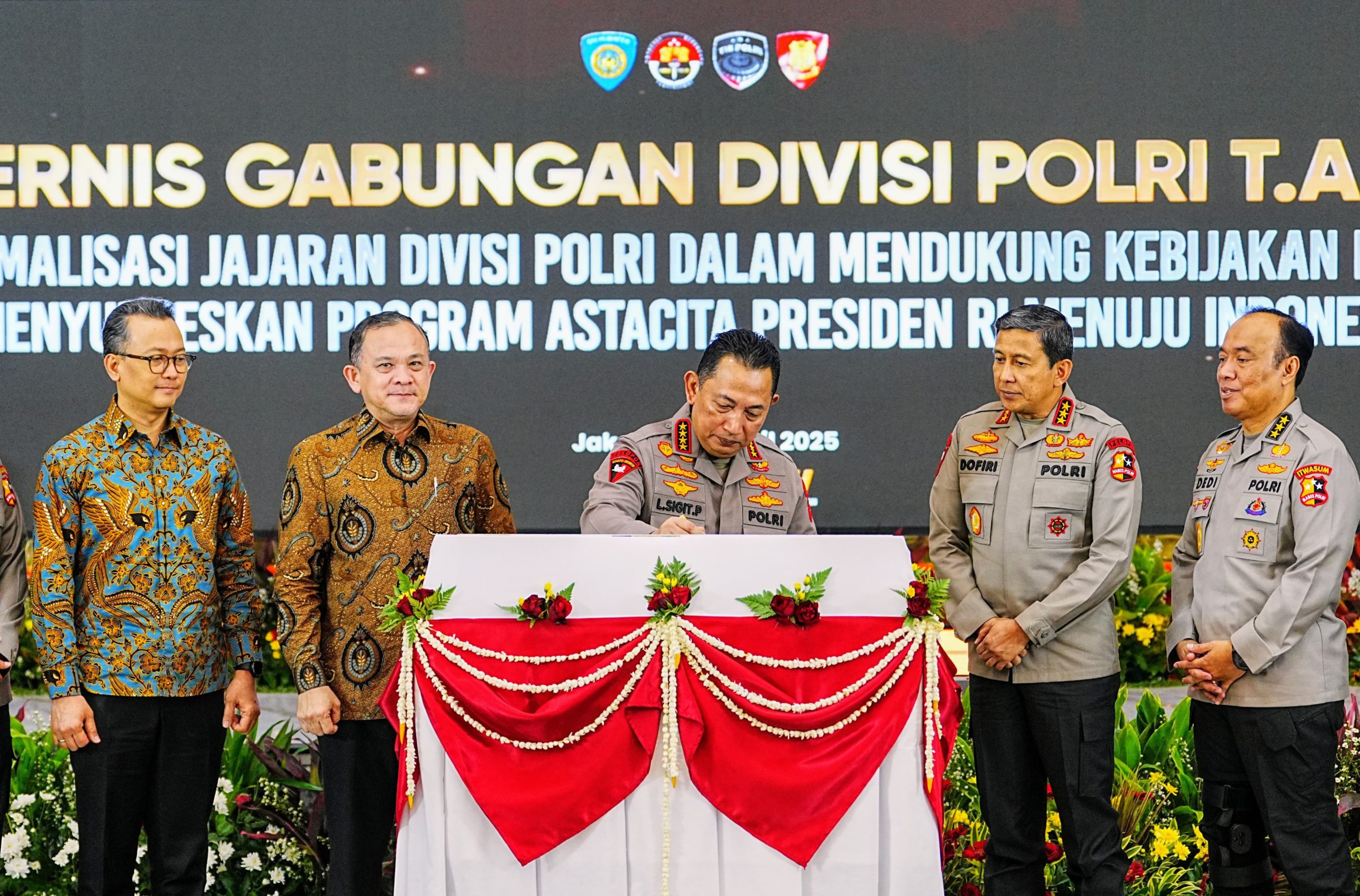 Kapolri Hadiri Pembukaan Rapat Kerja Teknis Gabungan Divisi Polri T.A 2025 - KORLANTAS POLRI