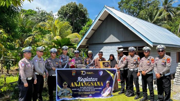 Satlantas Polres Morowali Tebar Kepedulian Lewat Anjangsana di HUT Lantas ke-70