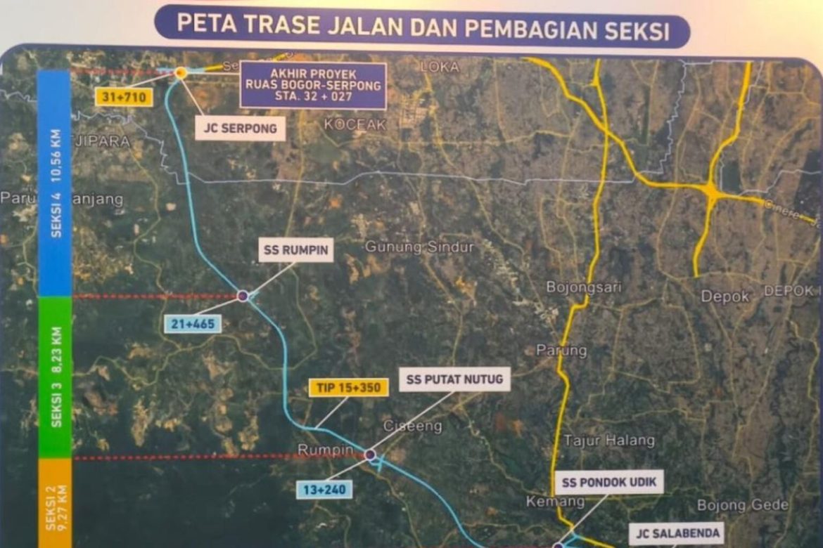 Tol Bogor-Serpong via Parung Pangkas Waktu Tempuh Jadi 45 Menit